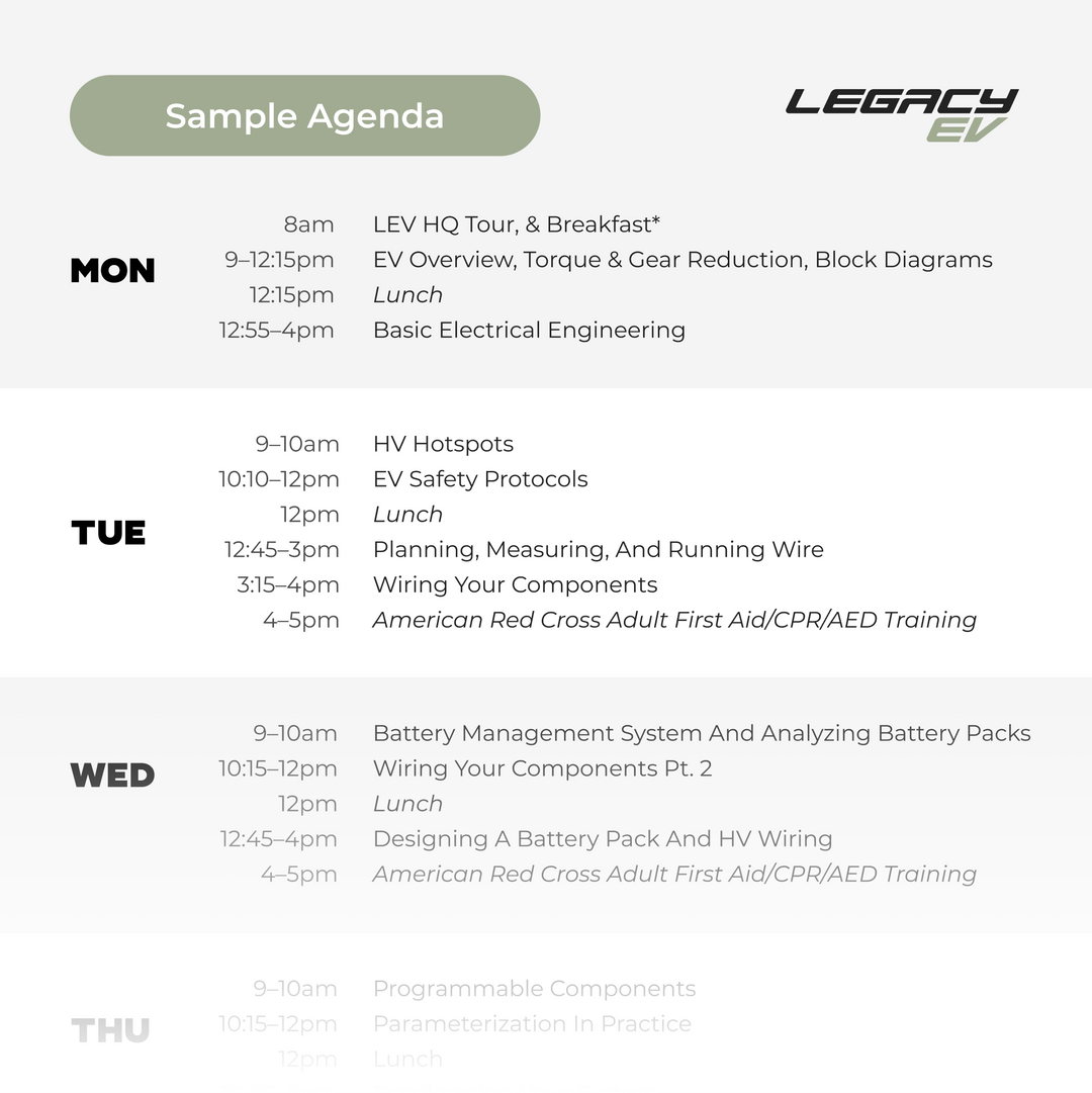 EV Fundamentals Certification Bootcamp | Legacy EV